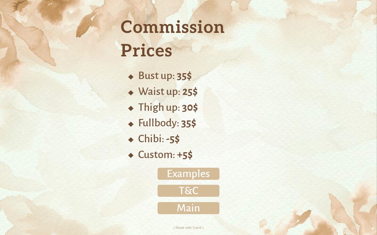 commission prices